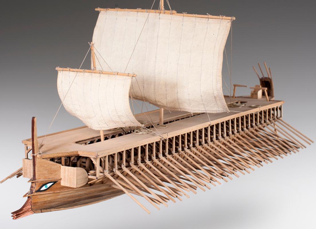 [ D004 ] Dusek ship kits Greek Trireme 1/72 | Modelbouw Baillien