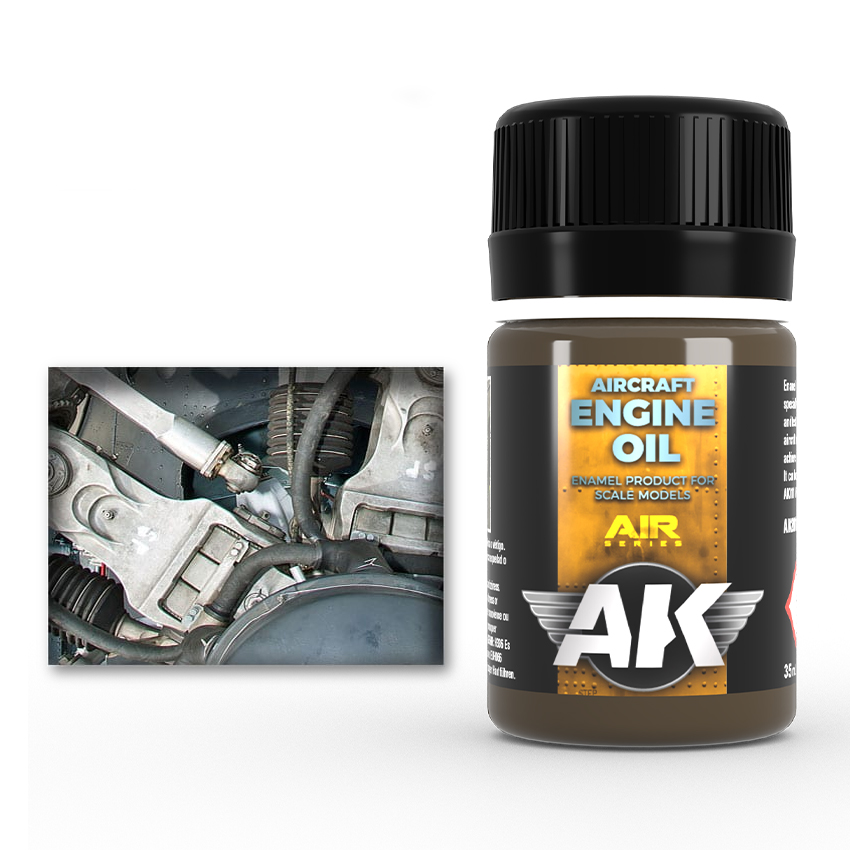 [ AK2019 ] Ak-interactive Enamel Air Weathering AIRCRAFT ENGINE OIL ...